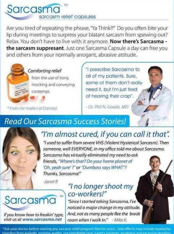 October is National Sarcastic Awareness Month | Walter Thinnes