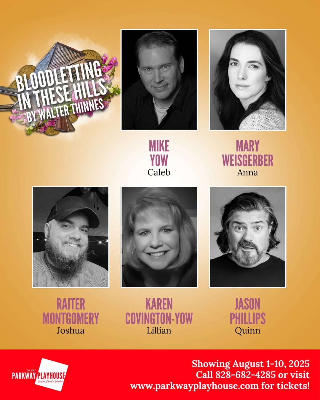 One week from opening and Parkway Playhouse has Released Cast ...